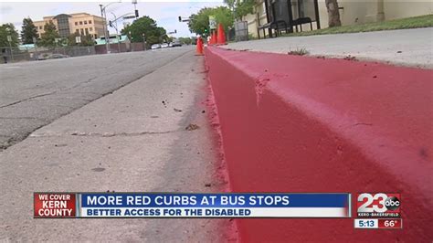 City Of Bakersfield Painted Curbs Red To Help Disabled Community