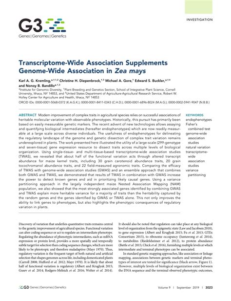 Pdf Transcriptome Wide Association Supplements Genome Wide