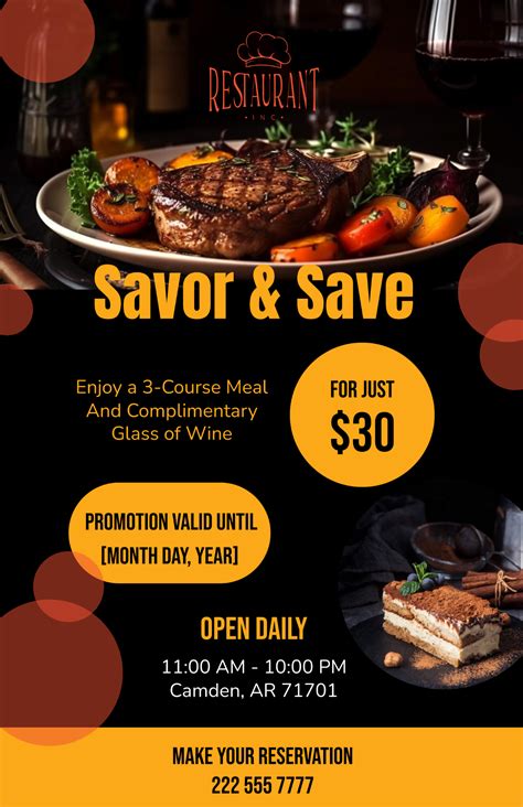 Free Food Poster Templates Editable And Printable