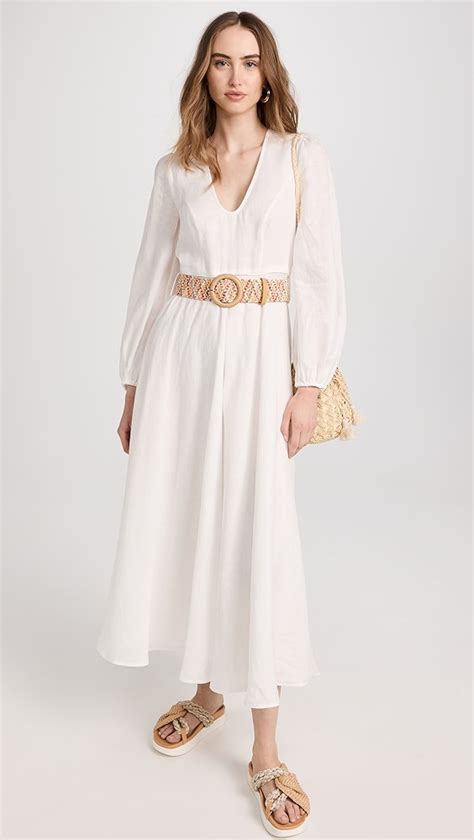 Zimmermann Cira Plunge Long Dress Shopbop