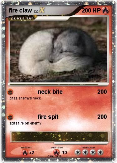 Pokémon Fire Claw 7 7 Neck Bite My Pokemon Card