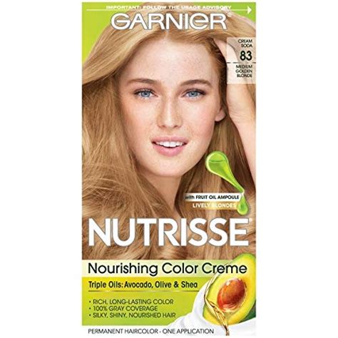 Garnier Nutrisse Nourishing Hair Color Creme 83 Medium Golden Blonde