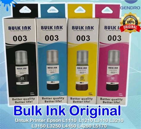 Tinta Bulk Ink Epson Black