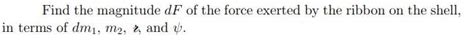Solved A Spherically Symmetric Mass Distribution Is One For