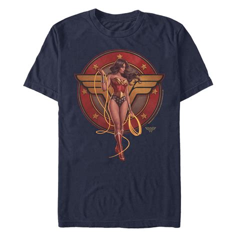 Mens Wonder Woman Anime Lasso Pose Graphic T Shirt