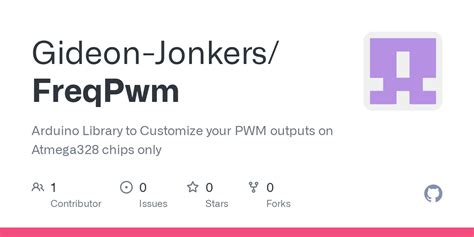 GitHub Gideon Jonkers FreqPwm Arduino Library To Customize Your PWM