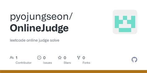 GitHub Pyojungseon OnlineJudge Leetcode Online Judge Solve