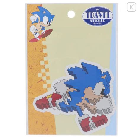 Japan Sonic The Hedgehog Vinyl Sticker Pixel Run Kawaii Limited