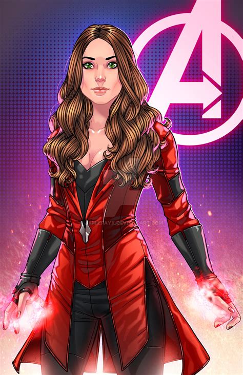 La Bruja Escarlata Wanda Maximoff Marvel Comics Marvel Art Marvel N