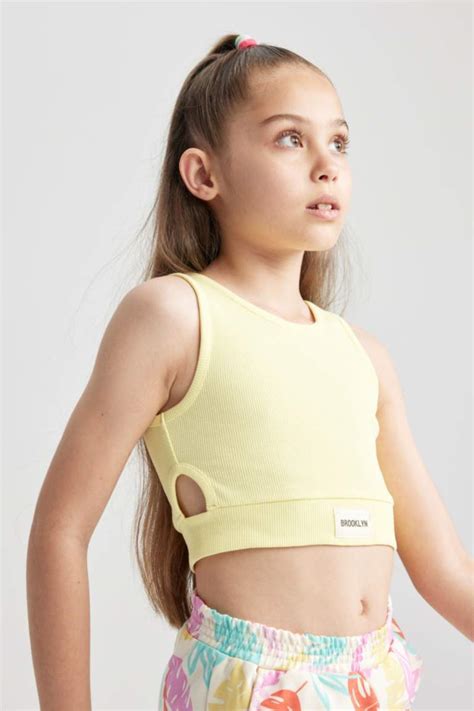 Sarı Kız Çocuk Genç Kız Kız Çocuk Atlet 2825392 Defacto