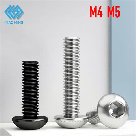 M4 M5 Bolt And Nut Allen Button Alenkey Screw Stainless Steel 304 Skru