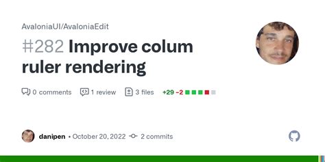 Improve Colum Ruler Rendering By Danipen Pull Request