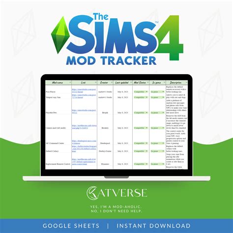 The Sims 4 Mod Tracker Katverse