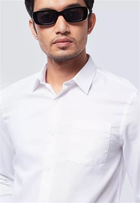 Jual Executive Textured Long Sleeve Shirt Original 2025 Zalora
