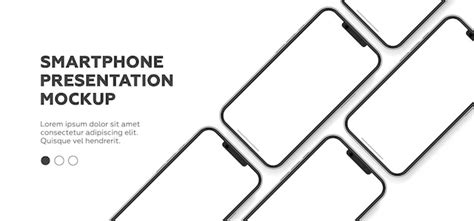 Premium Vector 3d High Quality Smartphone Mockup With Dynamic Island And Isolated Background