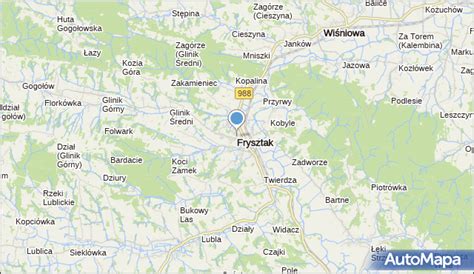 Mapa Frysztak Frysztak Na Mapie Targeo
