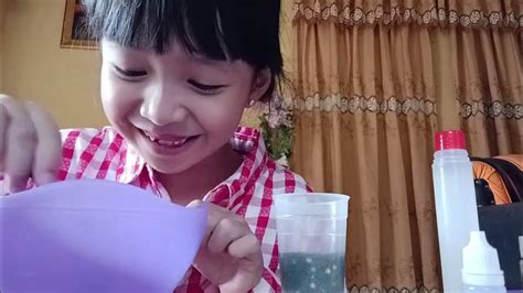 Cara Membuat Slime Glow In The Dark Bersama Sandra Youtube