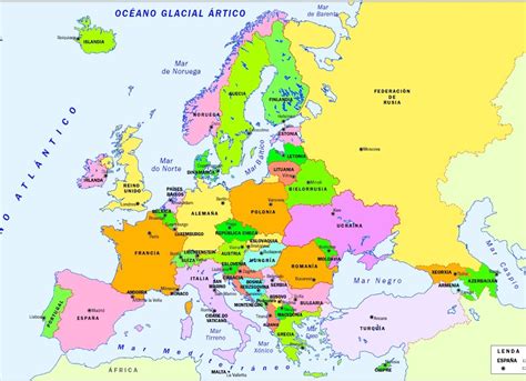 Mapa E Imagenes Del Continente Europeo Y Sus Paises I