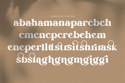 English Island Ligature Serif Font Design Cuts