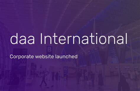 Introducing The New Daa International Corporate Website