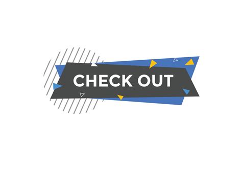Check Out Text Button Speech Bubble Check Out Colorful Web Banner