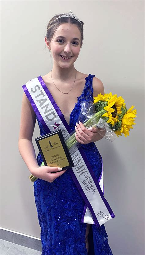 Oct 13 Julia Crawley Pic Miss Teen Nl Hannah Memorial Award Web The