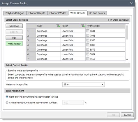 Assign Channel Banks Command Civilgeo Knowledge Base