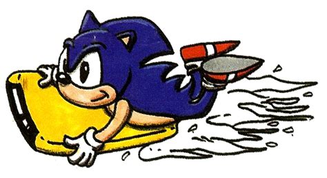 Artwork Of Sonic Surfing And Boogie Boarding Sonic The Hedgeblog
