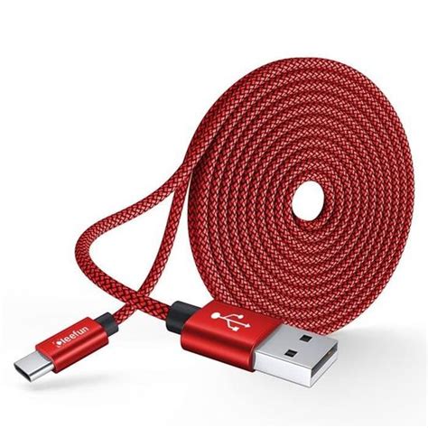 CLEEFUN 5M Extra Long Cable USB C Premium Nylon USB 2 0 Cable USB A