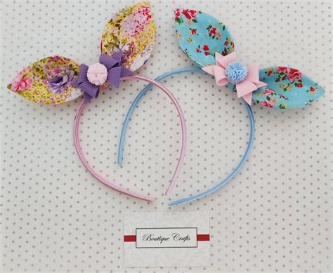 Diadema De Orejas De Conejo Diadema De Pascua Orejas De Conejo Lazos De Pascua Orejas De Conejo