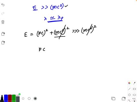 Show That If The Total Energy Of A Moving Particle Greatly Exceeds Its