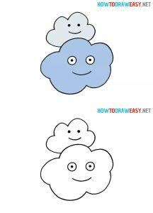 Easy Cloud Drawing Ideas How To Draw A Cloud Blitsy