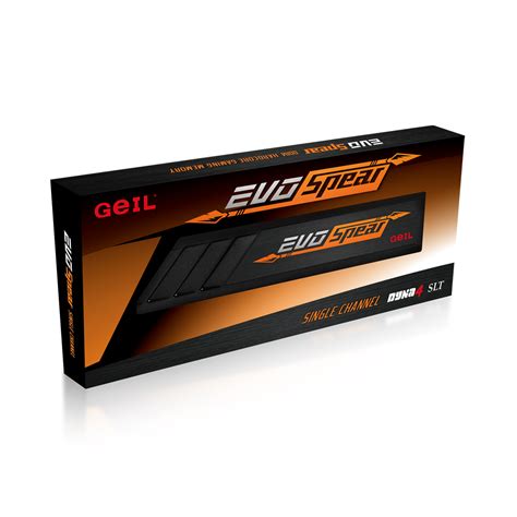 RAM Desktop DDR4 8GB 3200MHz GEIL Evo Spear Black GSB48GB3200C16BSC