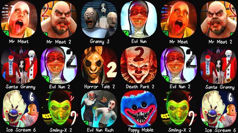 Mr Meat Granny Evil Nun Santa Granny Ice Scream Poppy Mobile Santa Granny Evil Nun