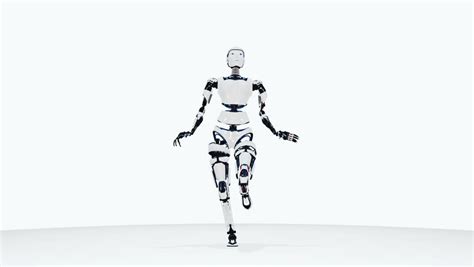 Sexy Robot Android Woman Walking Stock Footage Video 100 Royalty