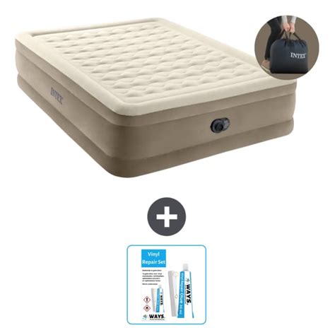 Matelas Gonflable Intex 2 Personnes 152 X 203 X 46 Cm Beige