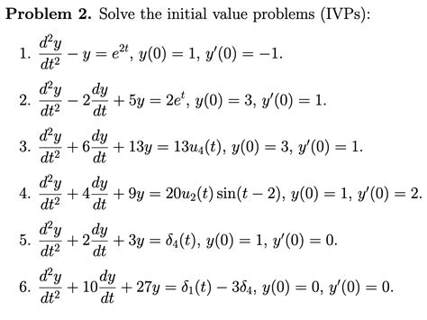 Solved Solve Parts 3 ﻿using Laplace Transforms And Showing