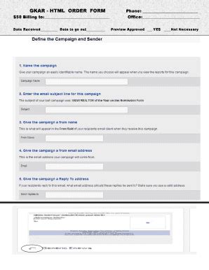 Fillable Online HTML Form GKAR Fax Email Print PdfFiller