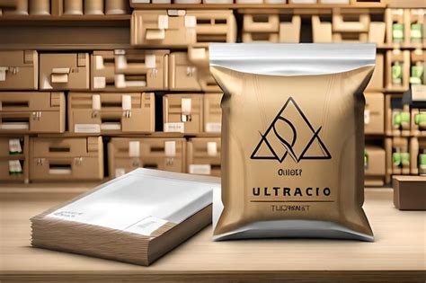 Premium Photo Recycled Brown Craft Paper Packaging Product Template