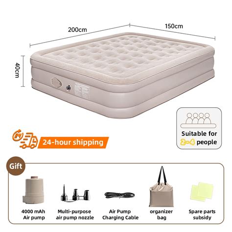 【free Pump】tilam Angin Single Tilam Camping Inflatable Bed Single Tilam Angin Camping Double Air