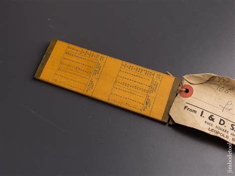 Unused Large 6 Inch Smallwood Boxwood And Brass Rope Caliper With Tag