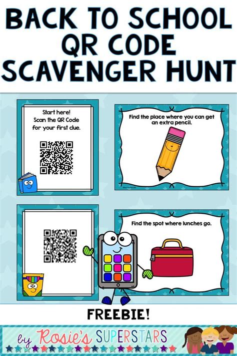 Printable Qr Code Scavenger Hunt Printable Scavenger Hunt