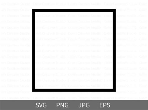 Square Outline Svg Square Outline Square Outline Frame Square