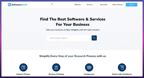 Softwareworld Review Top Software Comparison Platform For Businesses