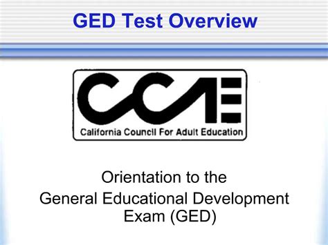 PPT GED Test Overview PowerPoint Presentation Free Download ID 670673