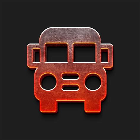 Premium Psd 3d Bus Icon