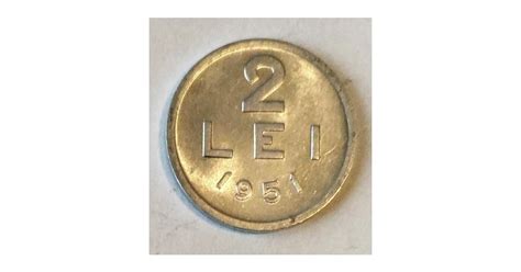 ROMANIA 2 LEI 1951 ALUMINIU STARE AUNC Arhiva Okazii Ro