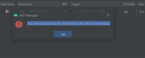 Android Studio Avd