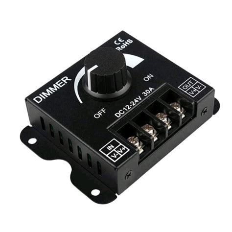Jual Dimmer Dc 12v 24v 30a Hitam Shopee Indonesia