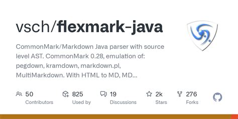 Usage Vsch Flexmark Java Wiki GitHub